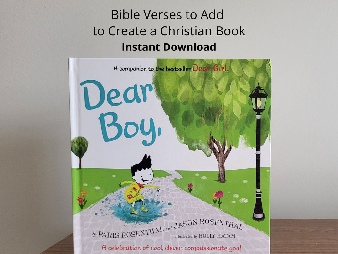 Bible Verses for Dear Boy Christian Version of Dear Boy Personalized ...