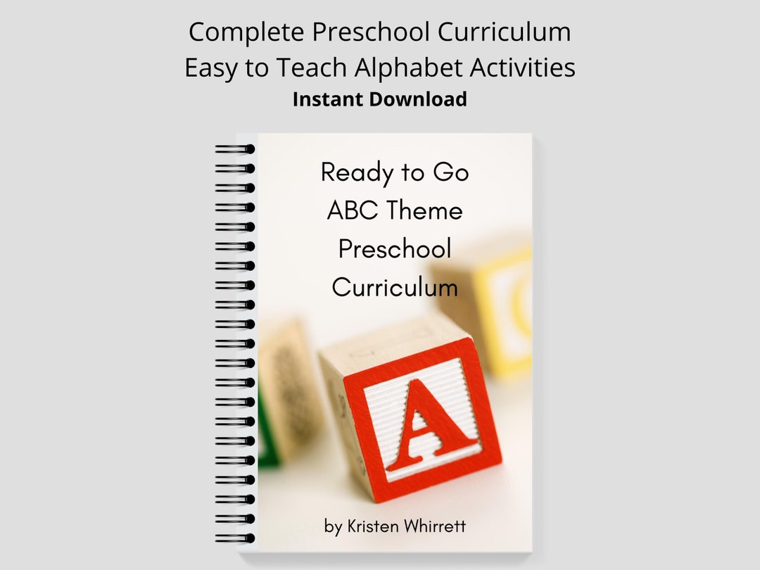 Preschool ABC Curriculum: Printable Lesson Plans (digital Download) - Etsy