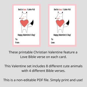 Christian Preschool Valentine Cards Printable Bible Verse Valentines ...