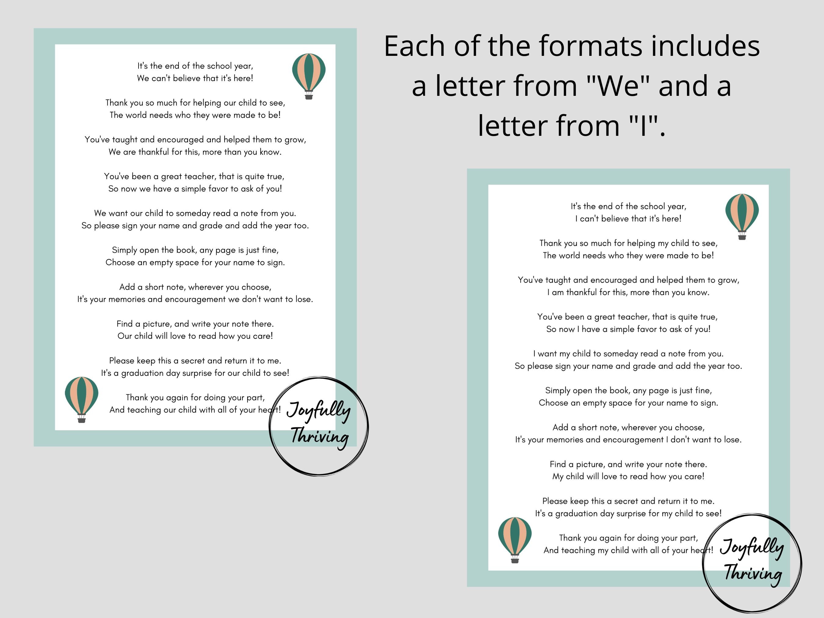 Teacher Letter World Needs Who You Were Made to Be Joanna Gaines Book ...