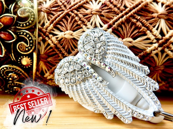 Angel Wings Badge Clip White Angel Wings Retractable Badge - Etsy