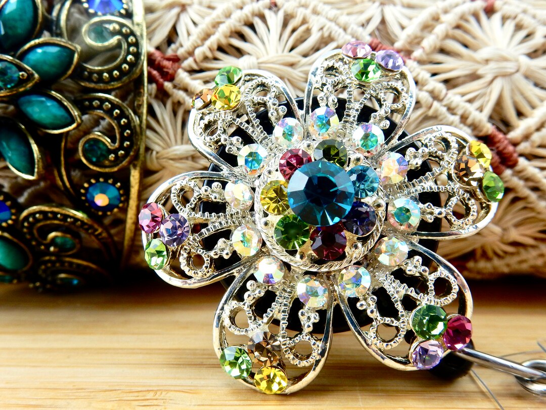 Badge Reel Bling, Nurse ID Badge Reel, Rhinestone Badge Reel ...