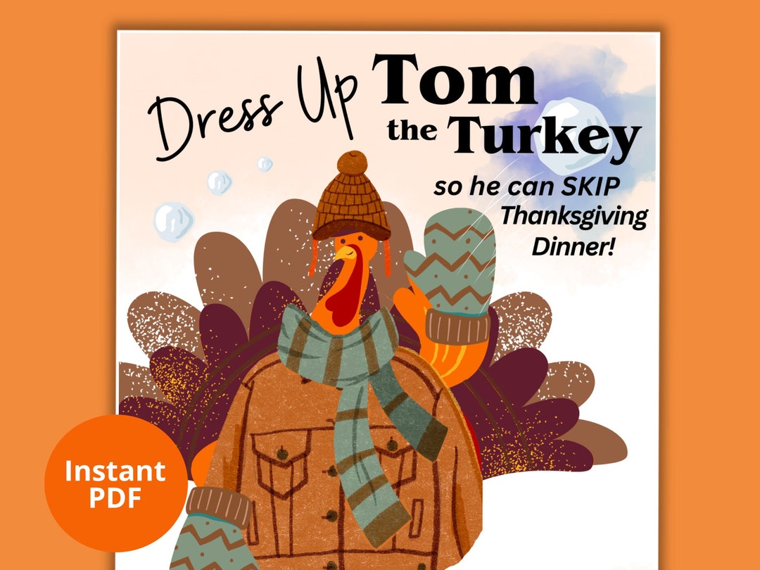 Dress up Tom the Turkey: Thanksgiving Activity (digital Download) - Etsy