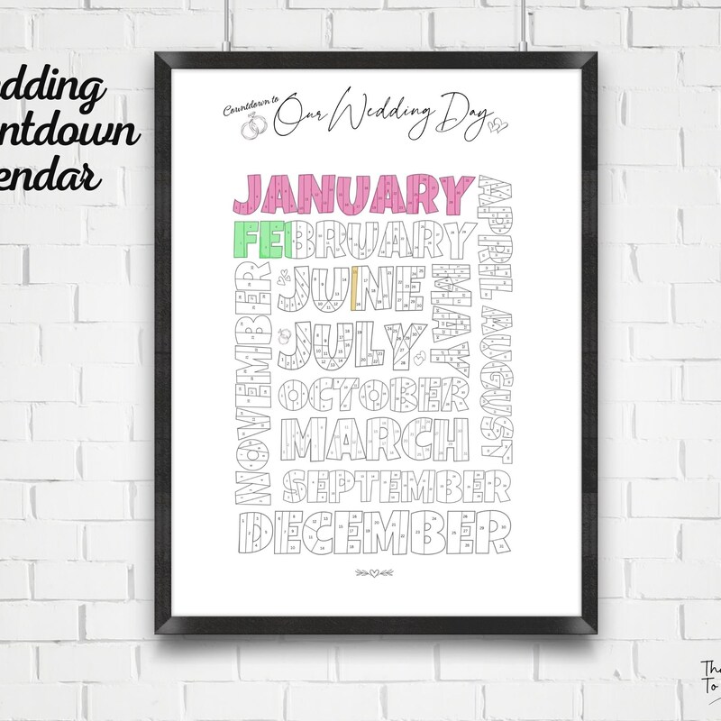 Wedding Countdown - Etsy