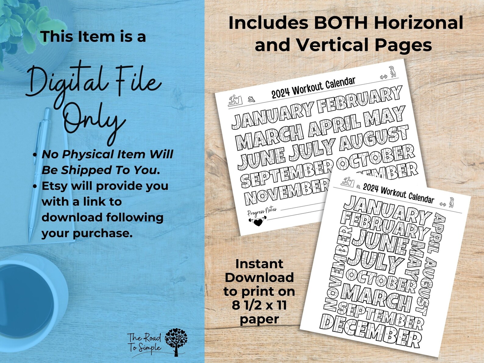 Workout Tracker Coloring Page Printable, Coloring Workout Calendar ...