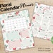 Printable 2024 Calendar Planner Floral 2024 Calendar 2024 Office ...