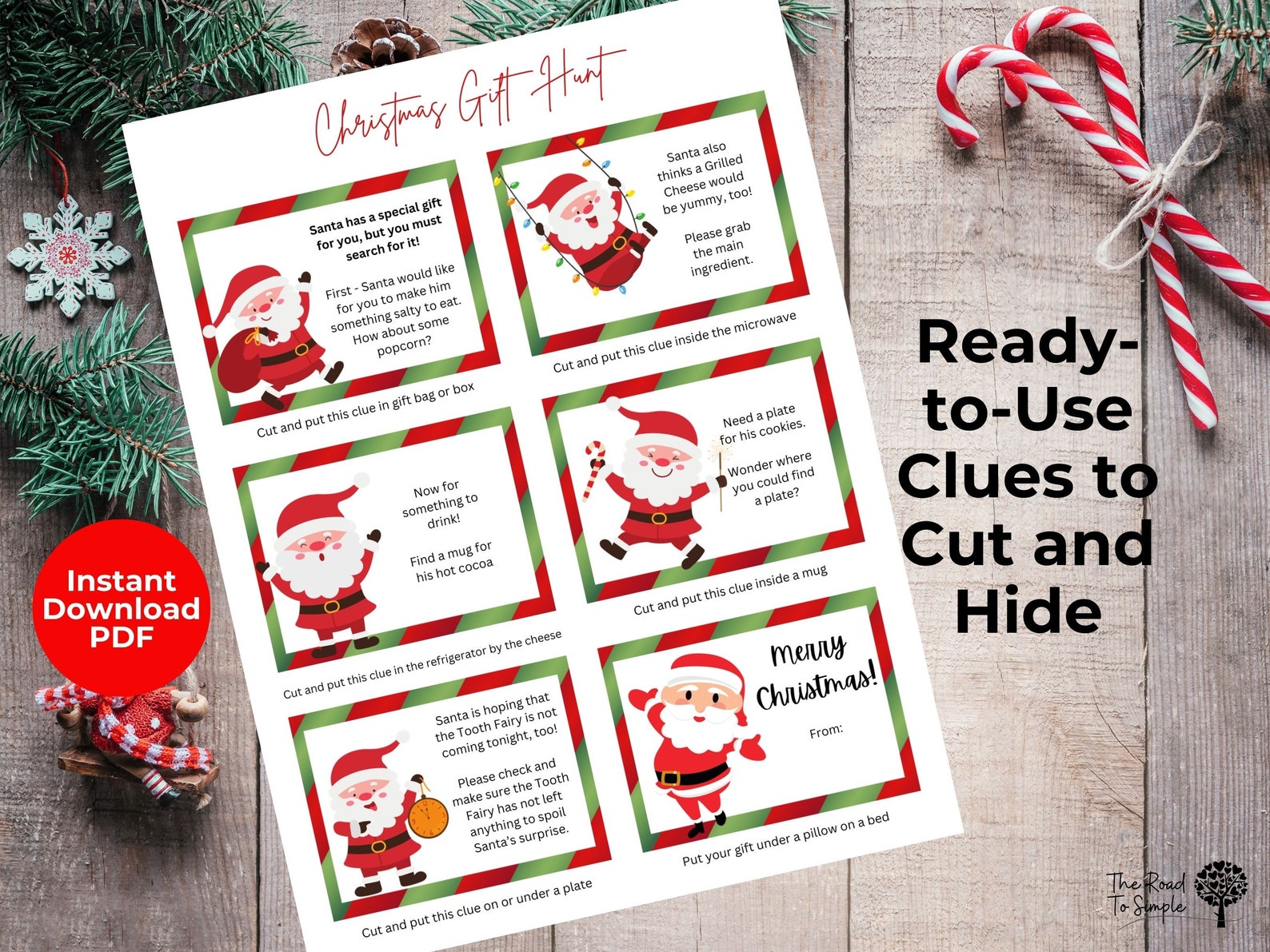 Christmas Gift Scavenger Hunt – Printable Clues (digital Download) - Etsy