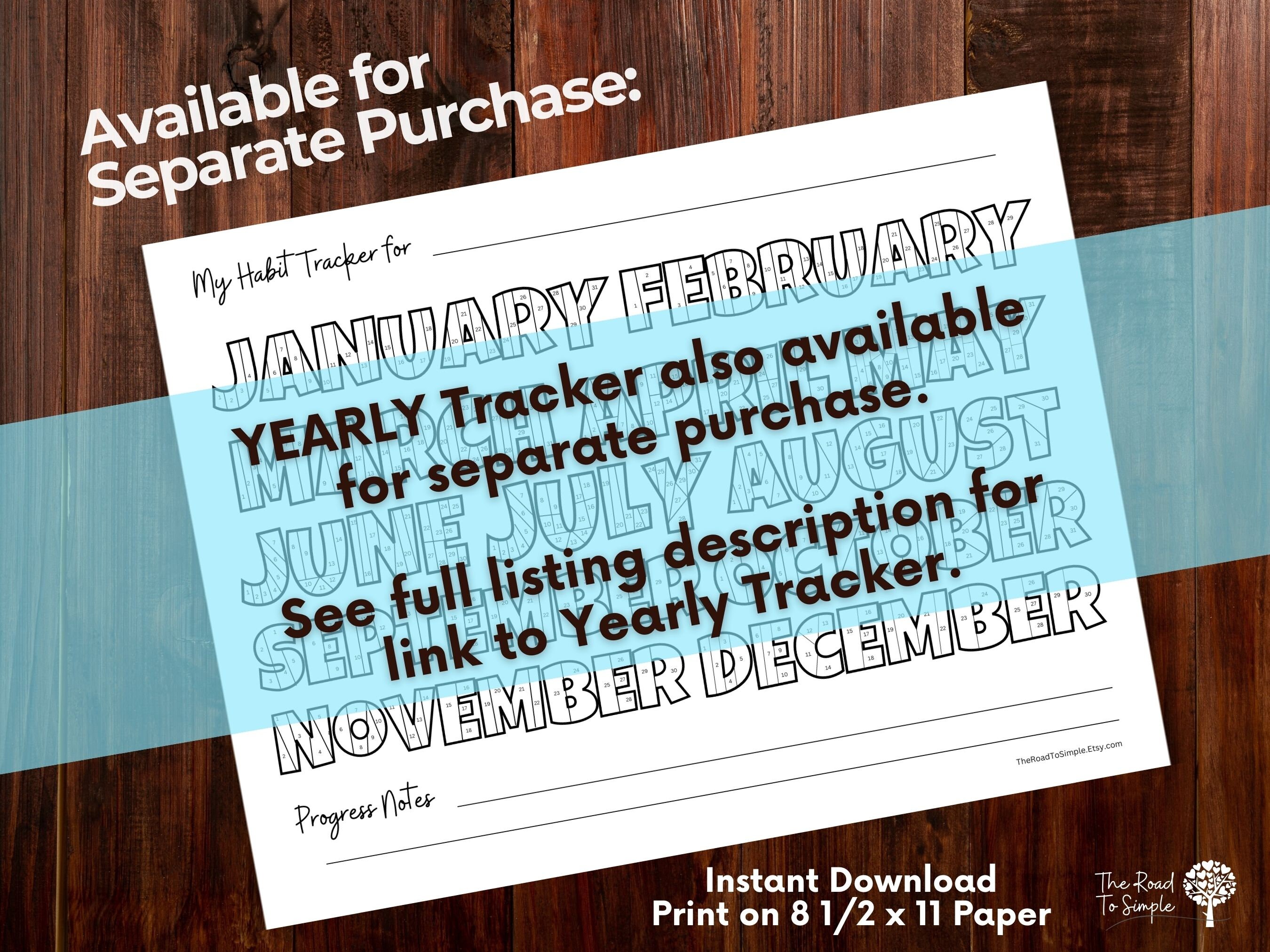 Set of 12: Monthly Habit Tracker Coloring Page Printable, Coloring ...