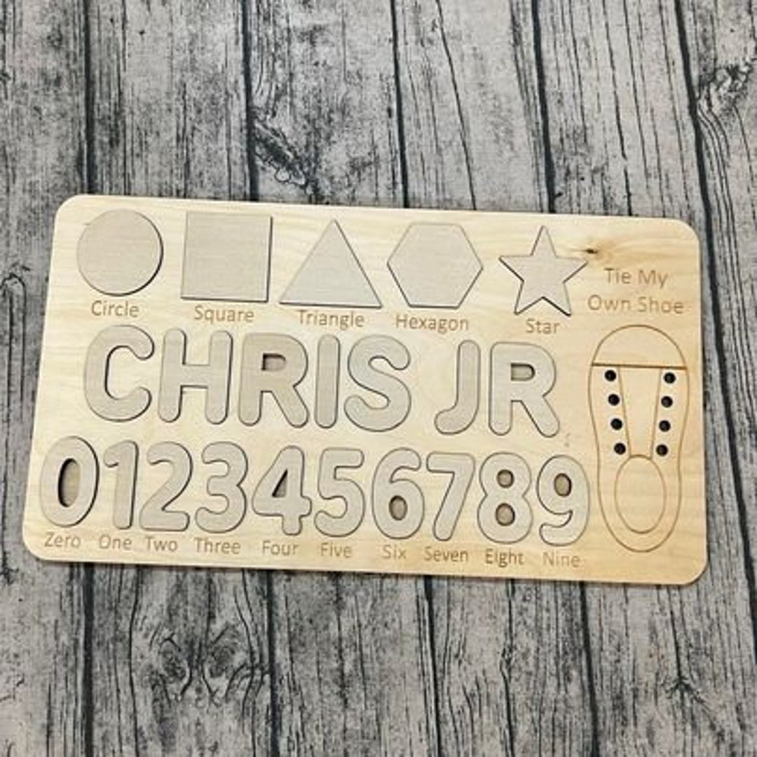 Children's Wood Puzzle DXF SVG Files Only No Physical Product - Etsy