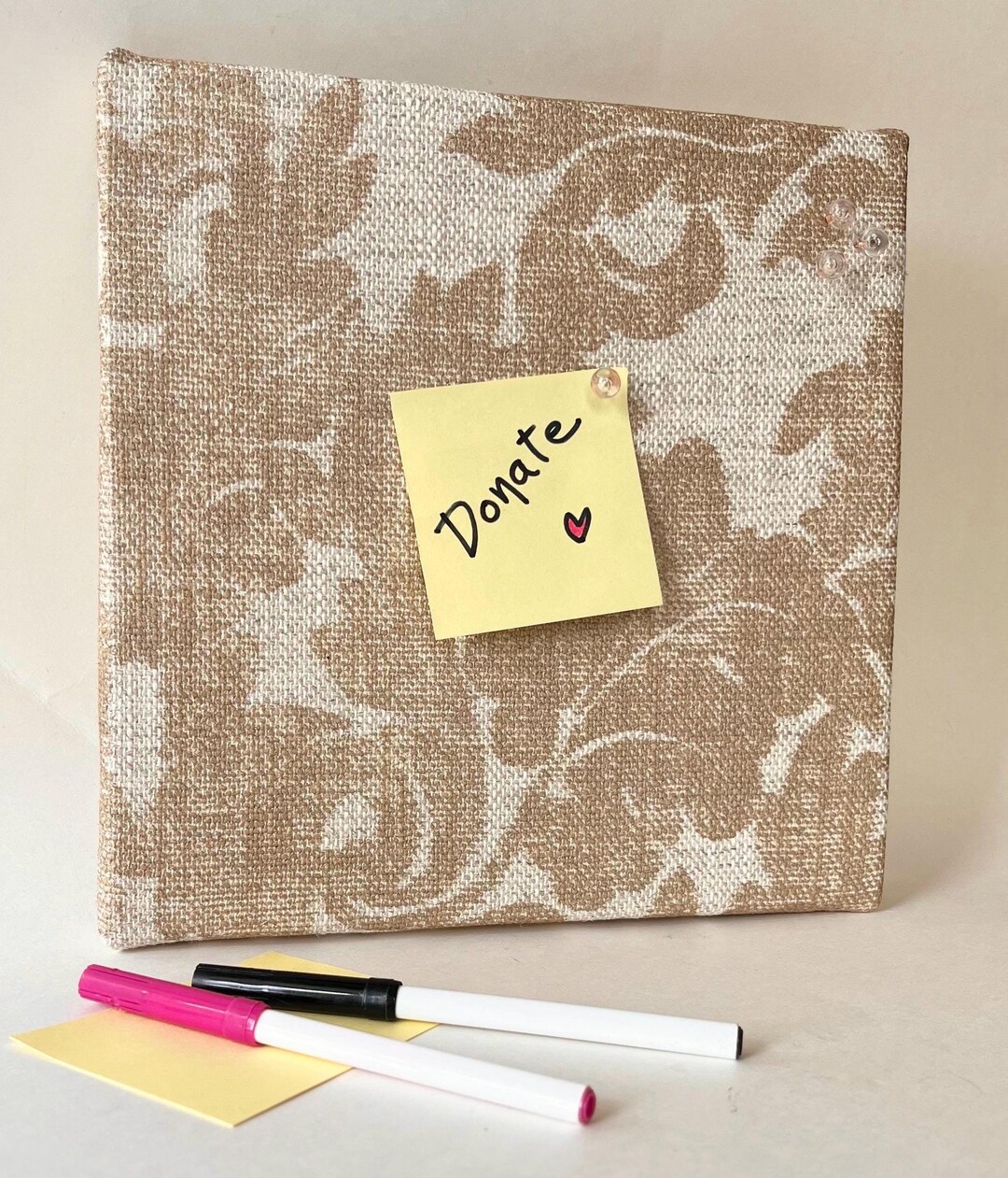 Wall Board Tan Bulletin Board Small Memo Message for Tiny Home Office ...