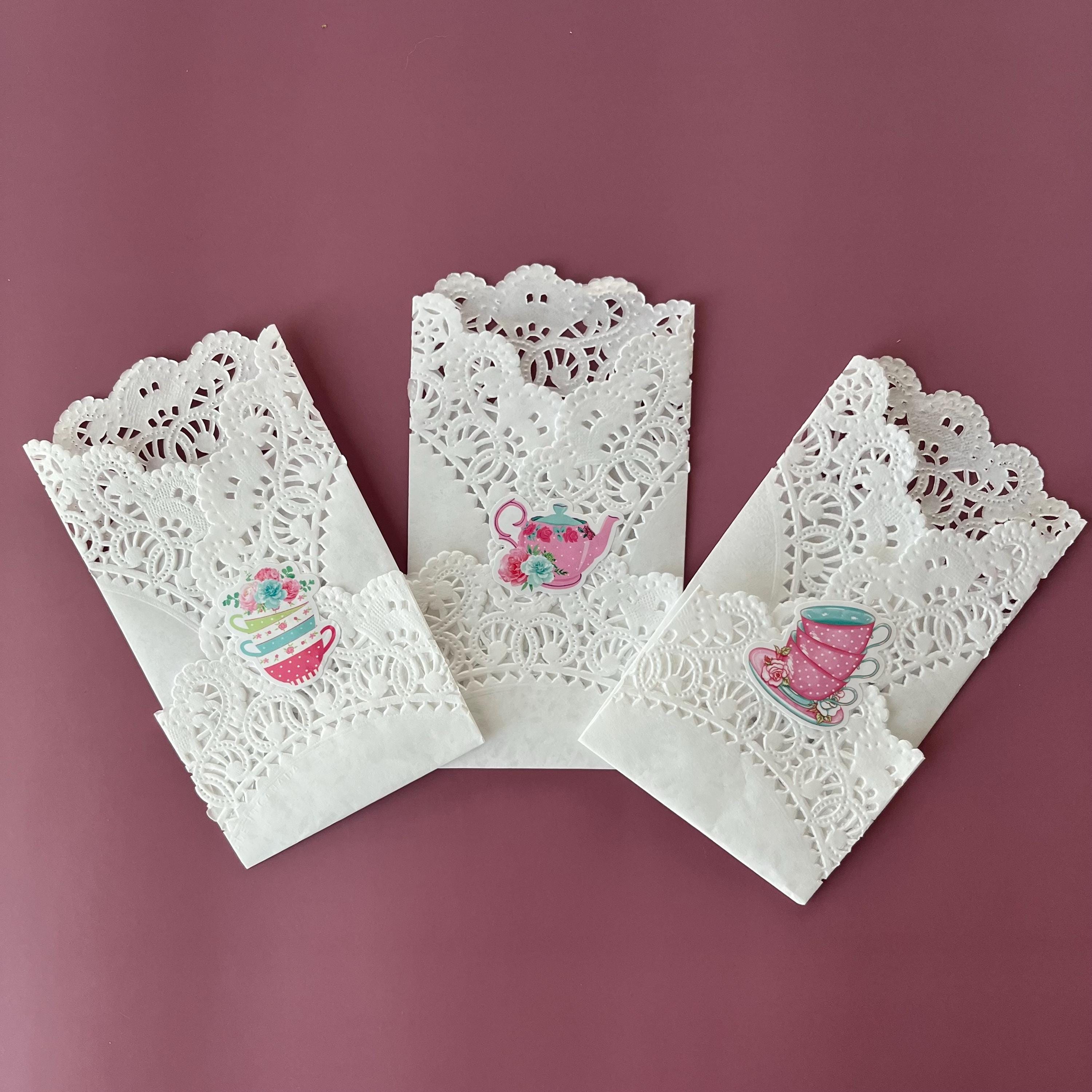 Tea Party Decoration Set Lunch Utensil Holder Cutlery Pouch Plastic ...