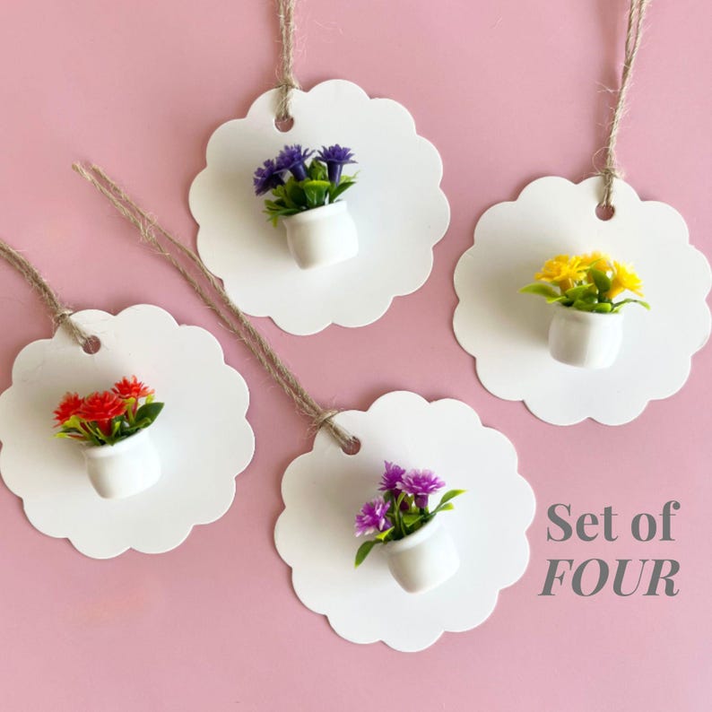 Baby in Bloom Baby Shower Favor for Guest Mini Flower Pot Tag Mothers ...