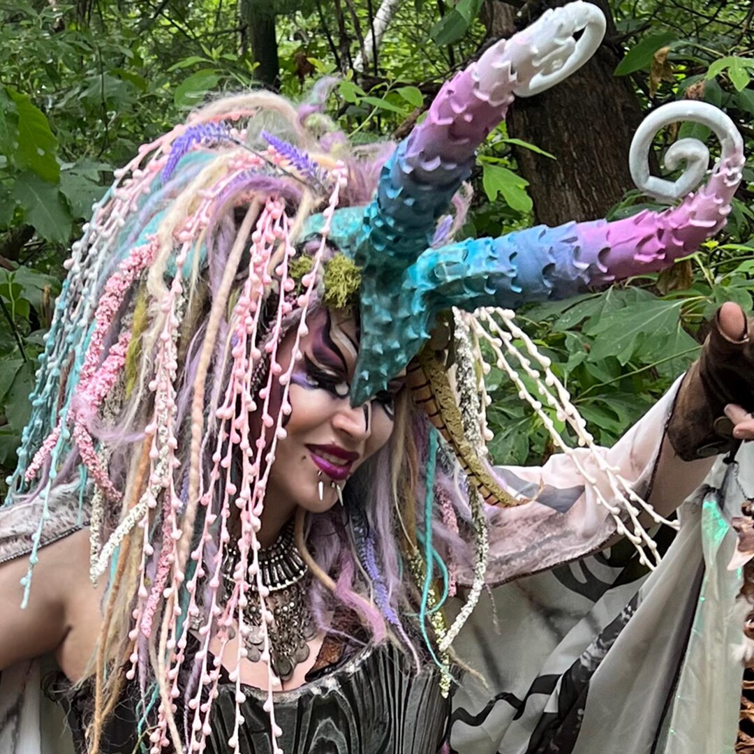 Fairycore Dreaded Wig Headpiece - Etsy