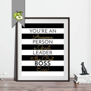 You're an Awesome Person and the Best Boss Ever Printable - Etsy