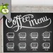Coffee Sign Printable Kitchen Art Cafe Art Coffee Menu - Etsy