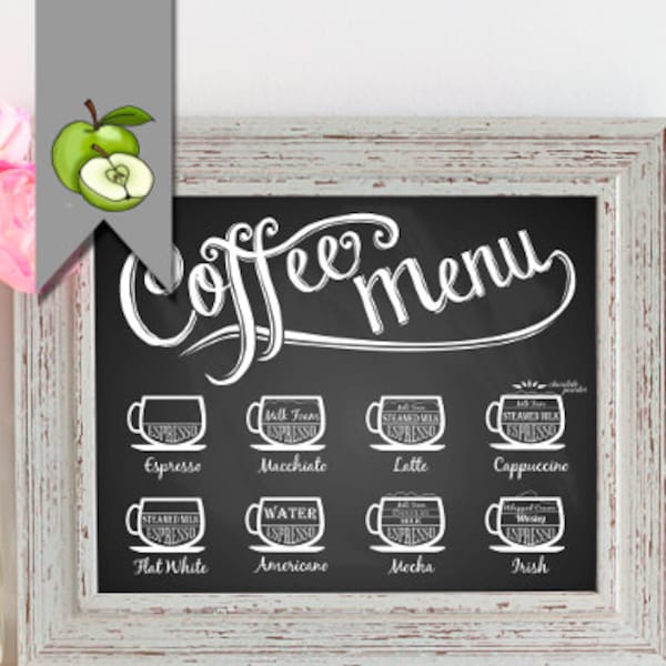 Coffee Chalkboard - Etsy