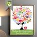 Personalised Teacher Rainbow Tree Gift, Teacher Apple, Tree Class Names ...