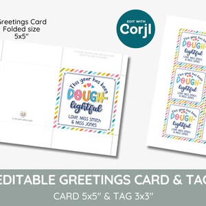 This Year Has Been Dough Lightful Class Gift, Editable Gift Tag ...