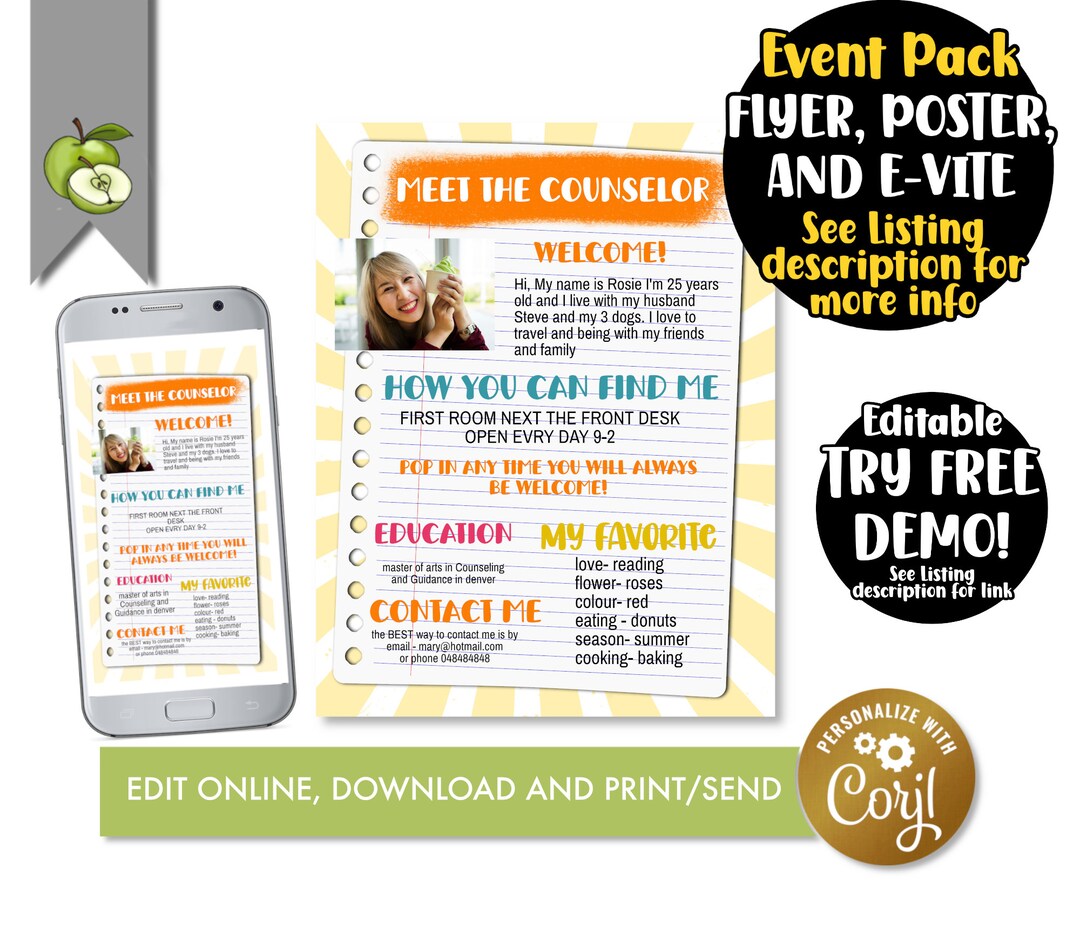 EDITABLE School Counselor Newsletter Template INSTANT - Etsy