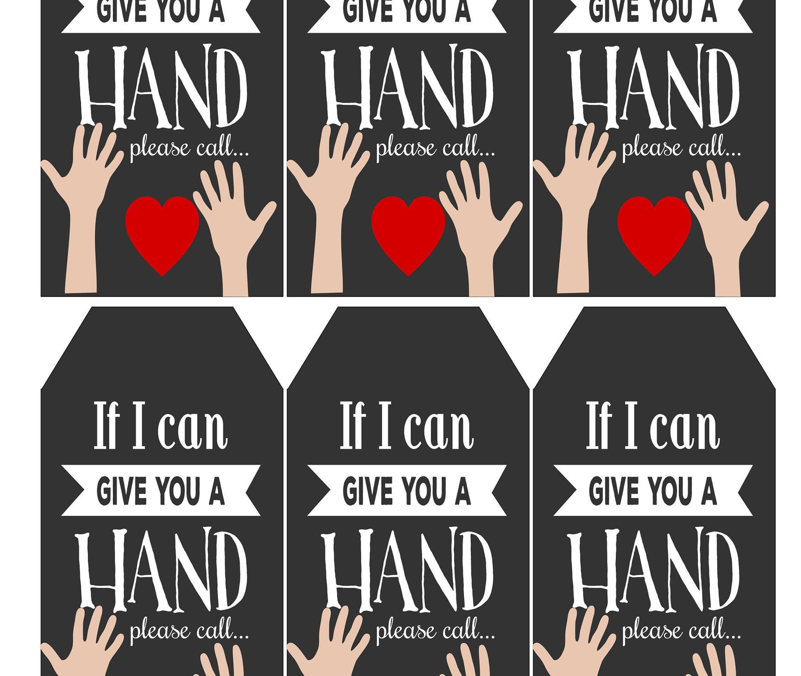 If I Can Give You a Hand Gift Tag Please Call Class Mom Tag - Etsy