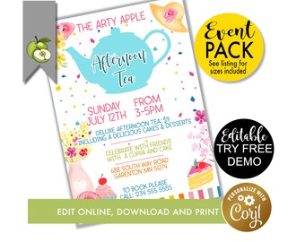 Church Tea Invitation - Etsy