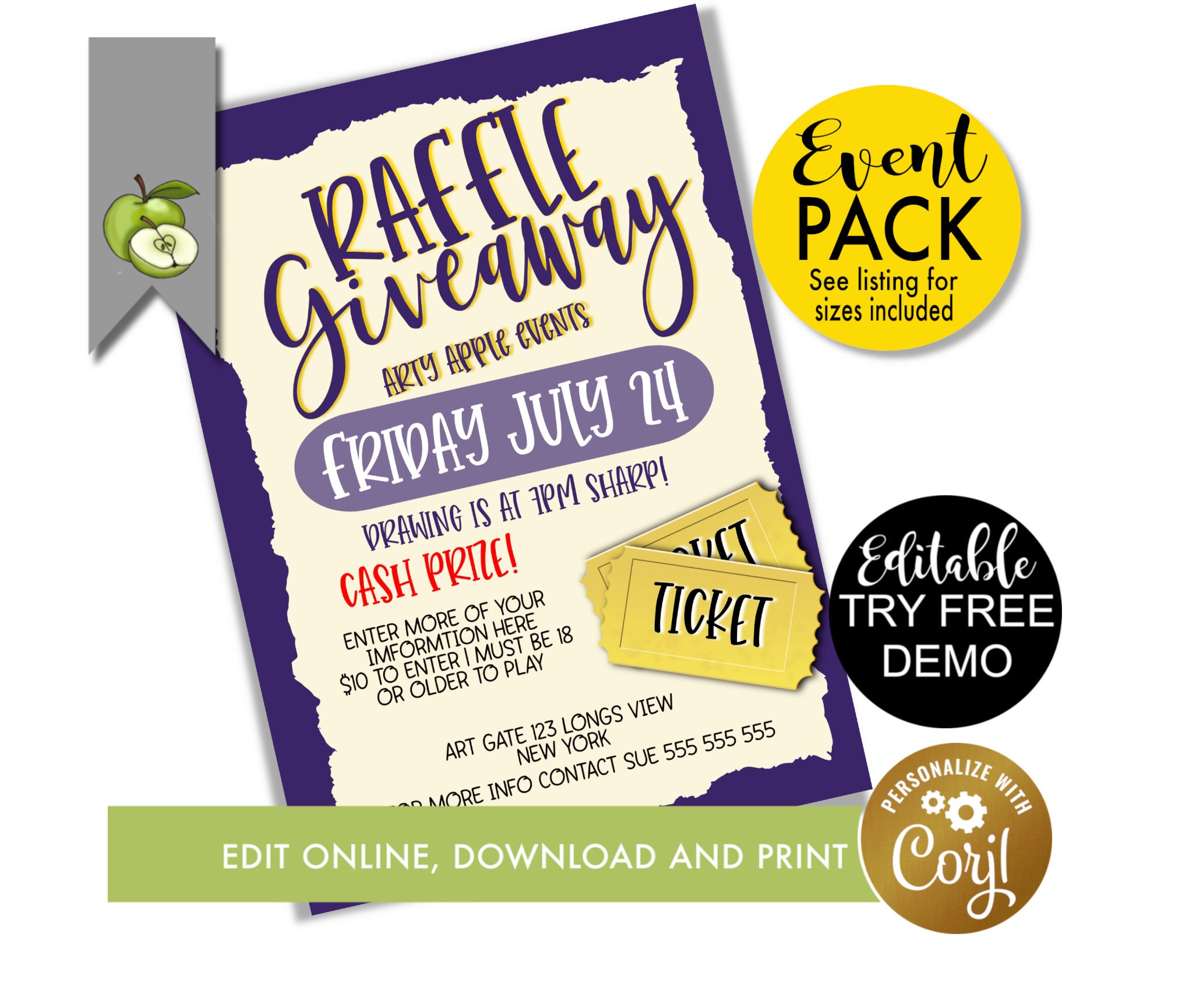 Raffle Poster Template