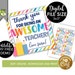 Editable Awesome Teacher Pencil Printable Gift Tag, INSTANT DOWNLOAD ...