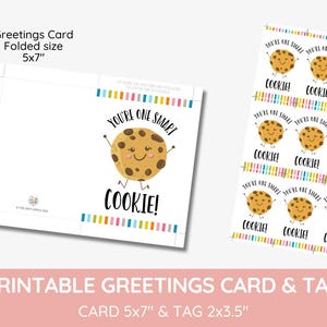 Smart Cookie Gift Tags, Teacher Gift, End of Year Tag & Card, One Smart ...