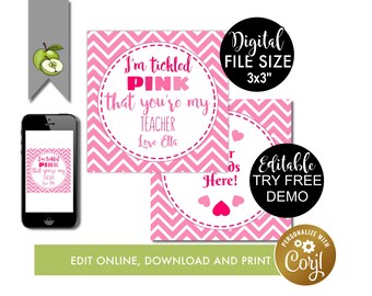 Tickled Pink That Your My Teacher - Etsy