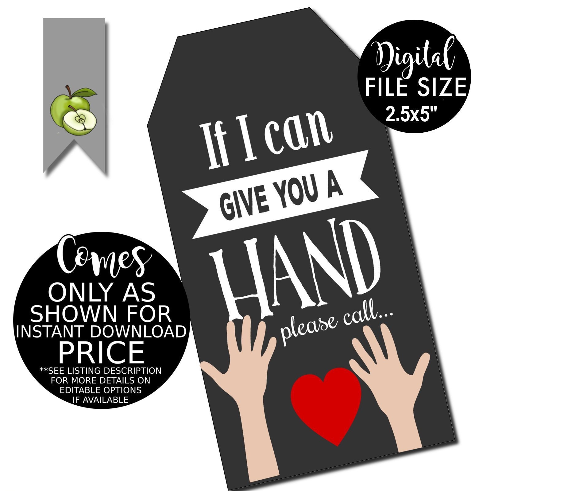 If I can give you a hand gift tag please call class mom tag | Etsy