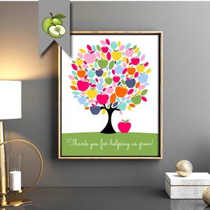 Teacher Apple Tree Printable Gift, Printable, Teacher Appreciation Gift ...