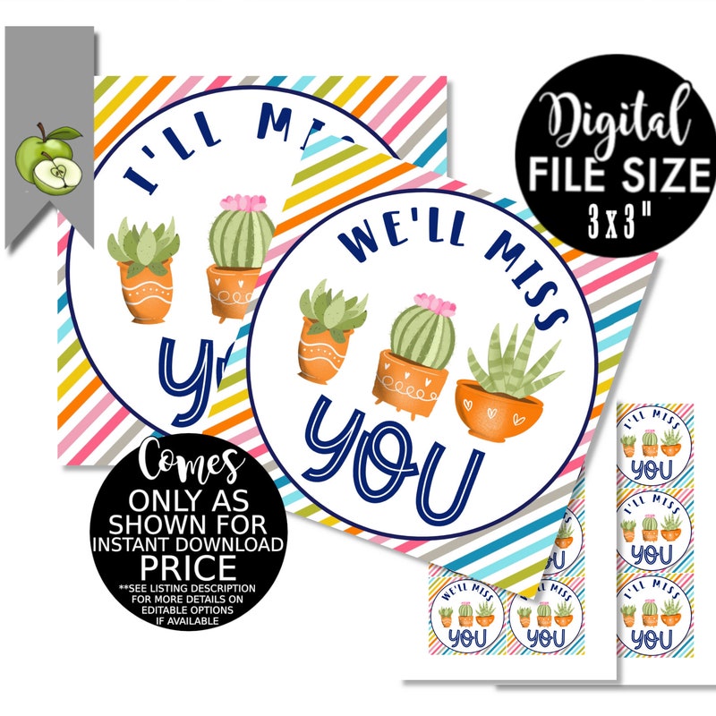 I Will Miss You - Etsy