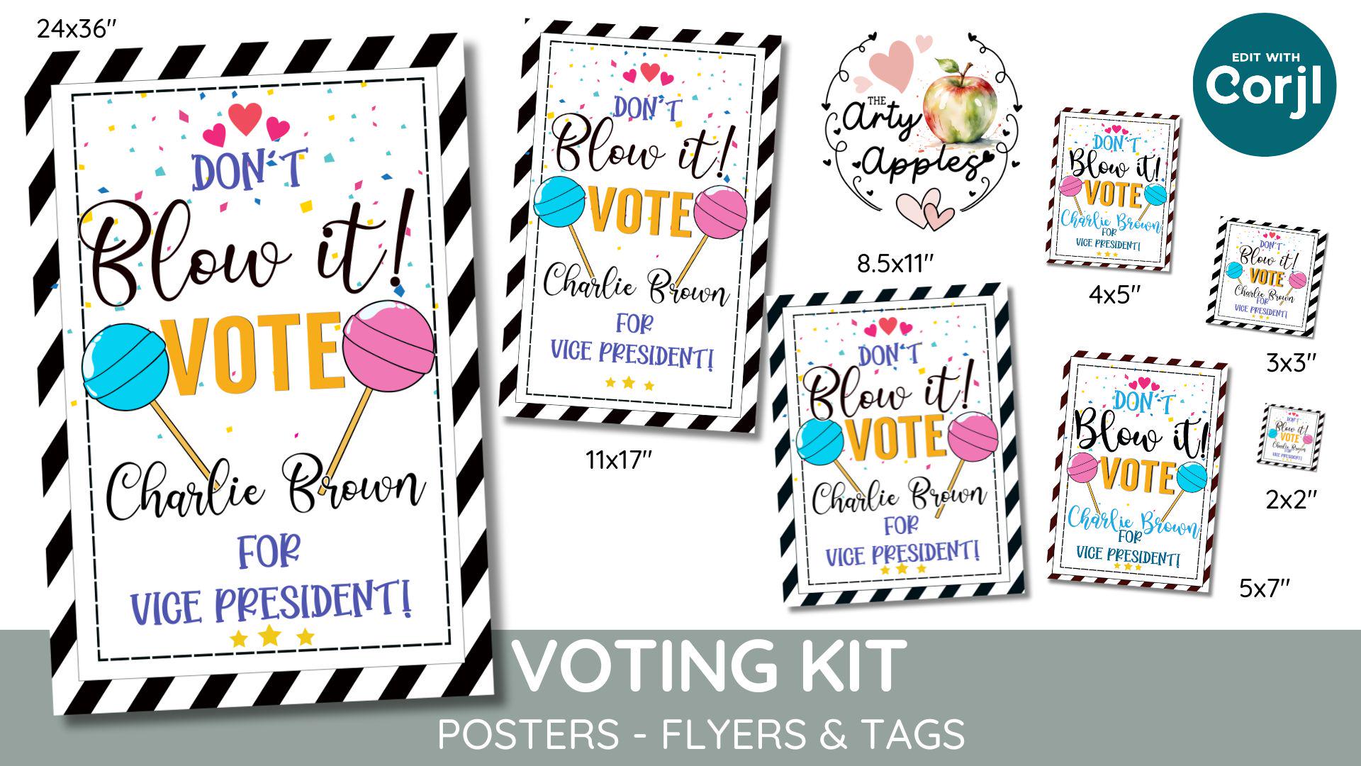 Vote For Me Poster Ideas For Secretary