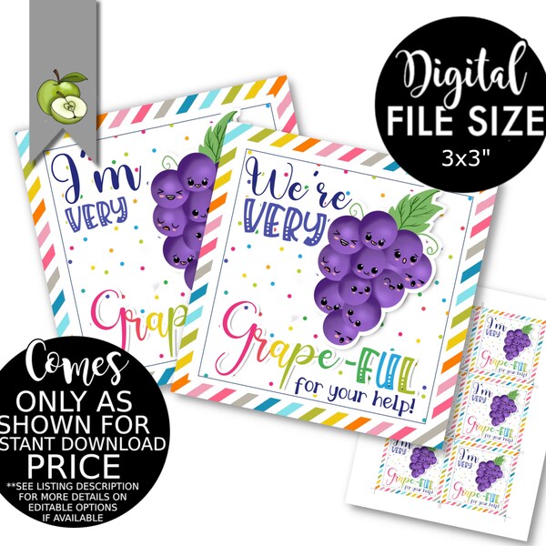 Grateful Pun Card - Etsy