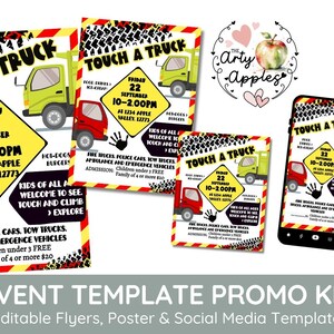 Editable Touch a Truck Flyer Fest Template, Template for a Touch a ...