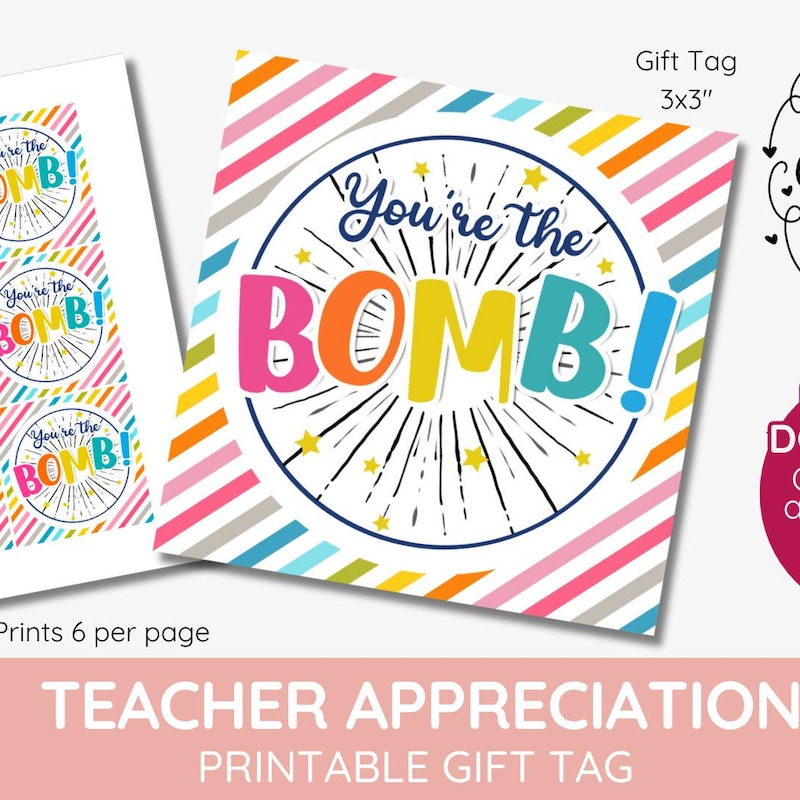 Bath Bomb Tag - Etsy