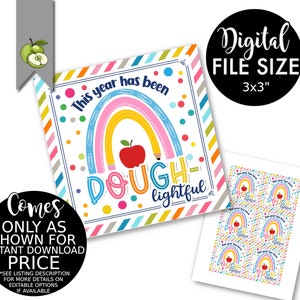 Play Dough Gift Tag Kindergarten Gift Tag, Teacher Graduation Gift Tags ...