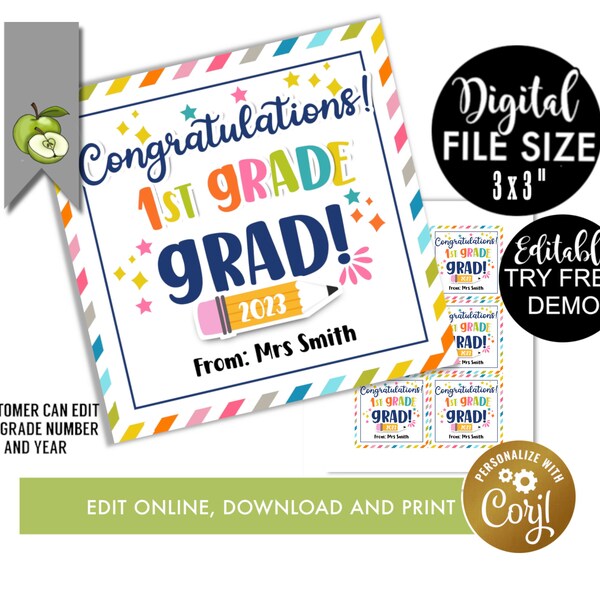 Graduation Gift Tags - Etsy