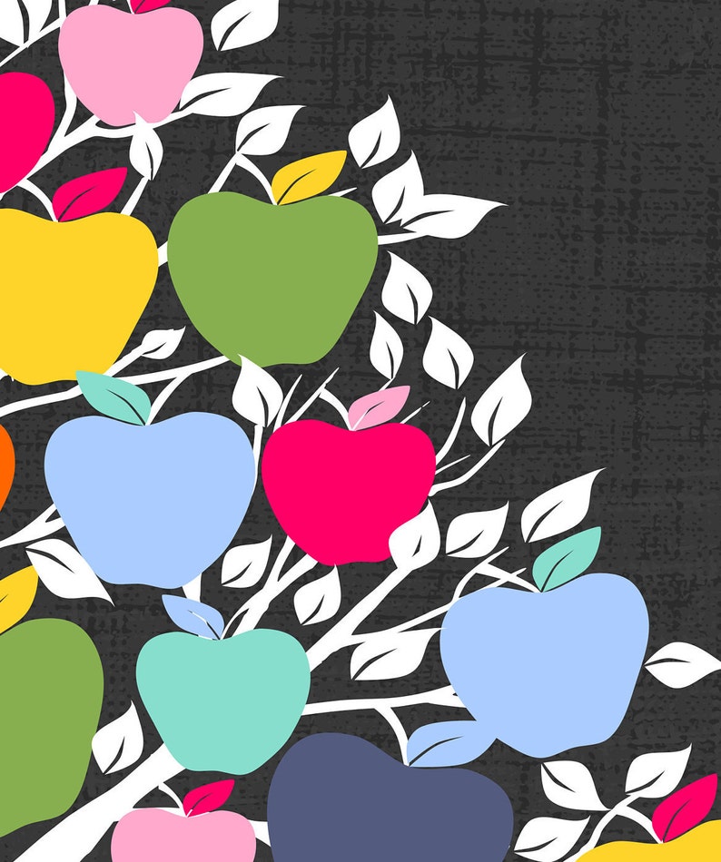 Printable Teacher Tree Apple Tree Class Gift Teacher Gift | Etsy