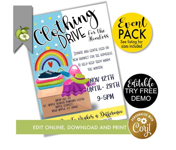 Clothing Drive Template