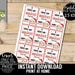 Rice Crispy Treat Christmas Gift Tags | Cute Bake Themed Printable Tags ...