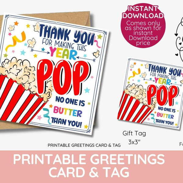 Popcorn Thank You - Etsy