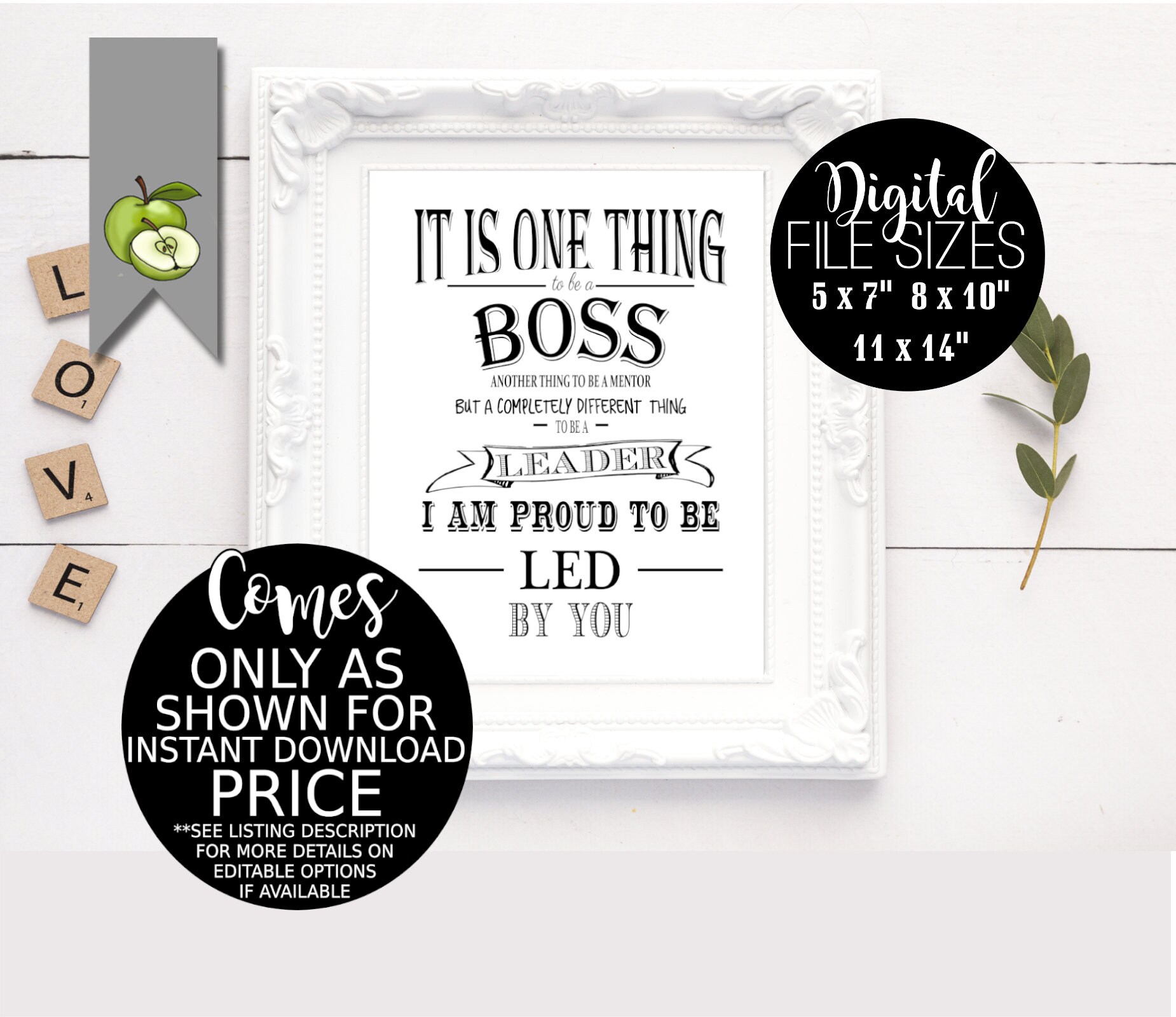 Its one thing to be a Boss appreciation week day Boss week I | Etsy