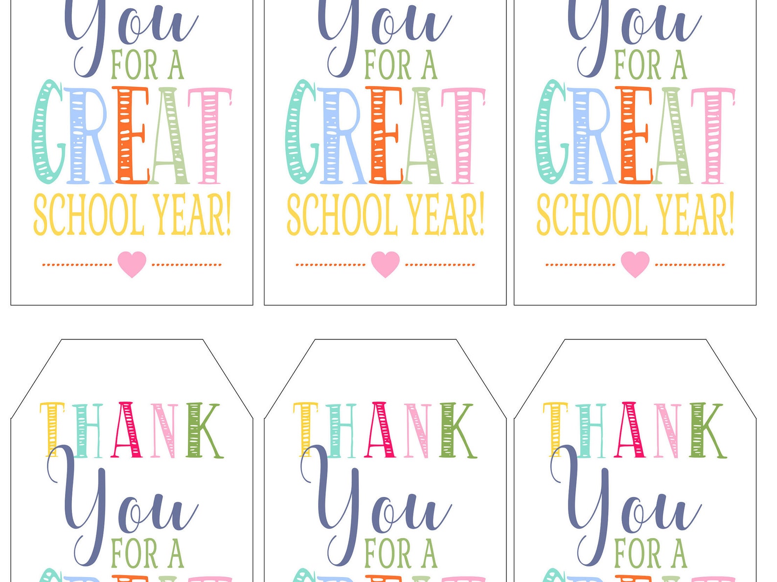 Thank You for a Great School Year Teacher Appreciation Gift | Etsy