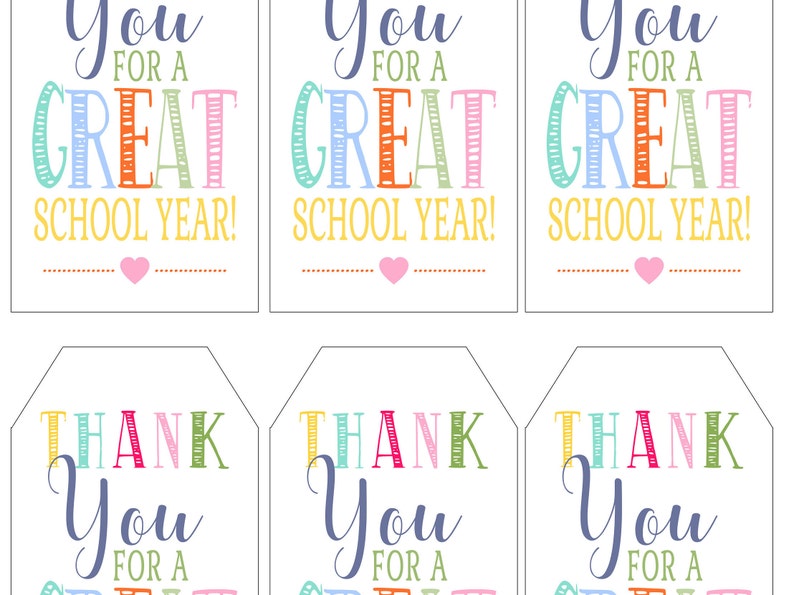 Thank You for a Great School Year Teacher Appreciation Gift - Etsy