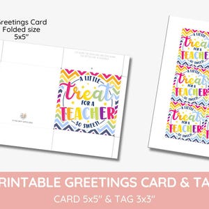 Sweet Treat Tag, Teacher so Sweet, Back to School, Meet the Parents ...