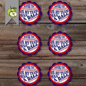 Sport Gift Tags, Baseball Gift Tag, Tee Ball, Softball, Baseball, End ...