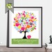 Personalised Teacher Rainbow Tree Gift, Teacher Apple, Tree Class Names ...