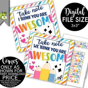 Take Note I Think Your Awesome, Take Note We Think Your Awesome ...