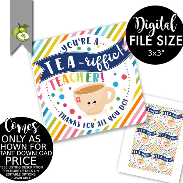 Teacher Tea - Etsy